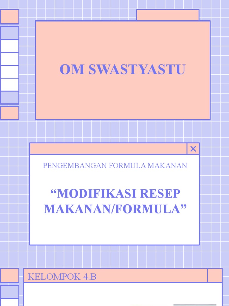 Modifikasi Resep Makanan Optimal | PDF