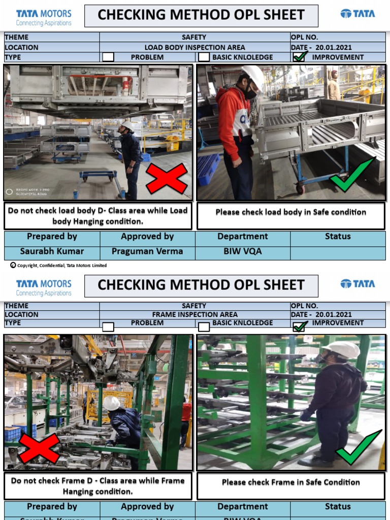 Safety One Point Lesson Guidelines | PDF