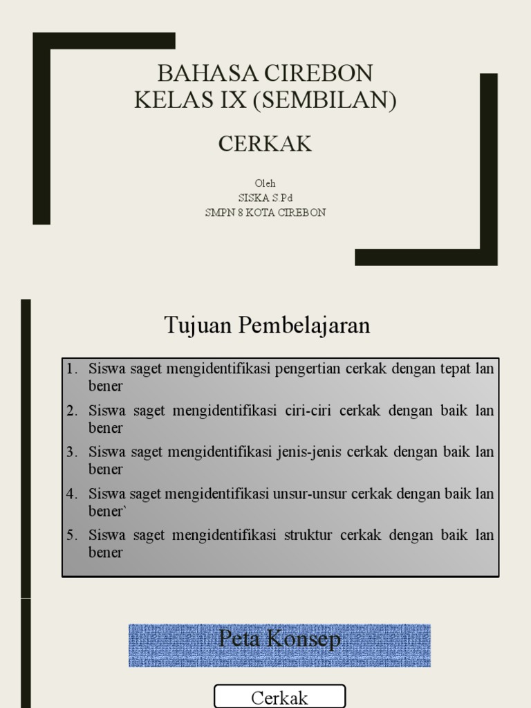 Cerkak Cerpen | PDF