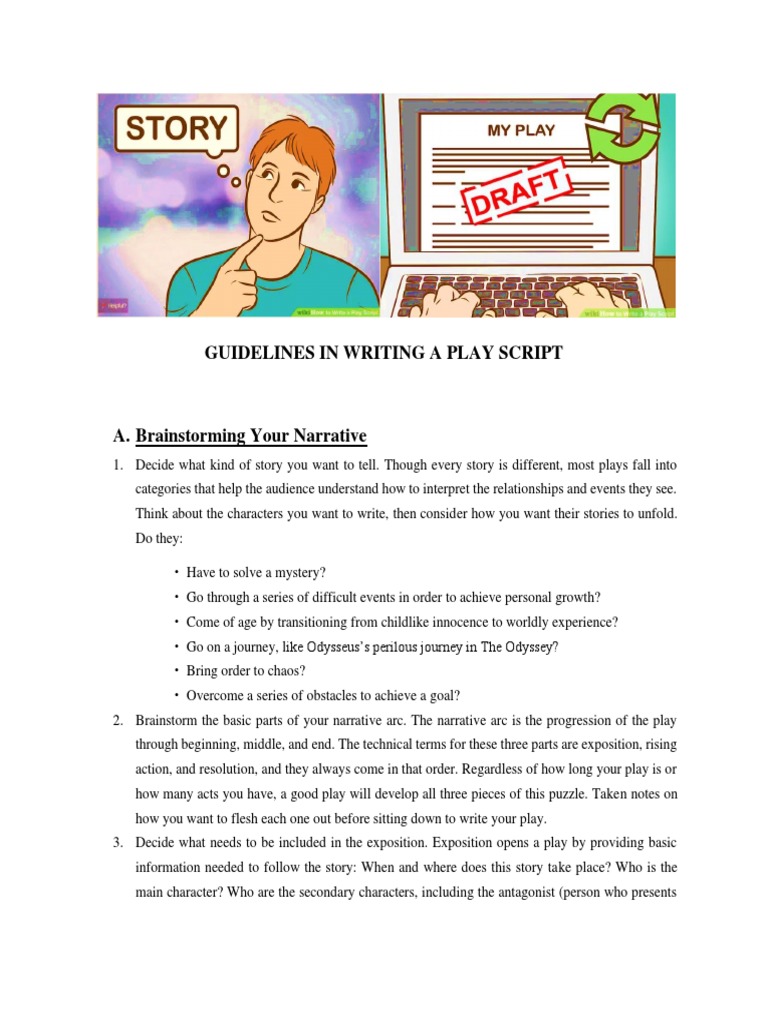 Week 019 Module Guidelines in Writing A Play Script | PDF | Plot ...