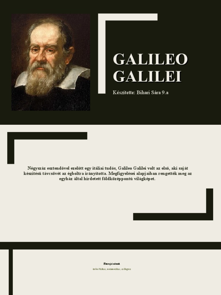 Galileo Galilei | PDF