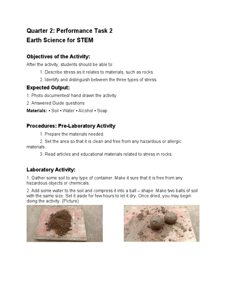 Earth Sci Performance Task 2 Hecutiee | PDF | Stress (Mechanics ...