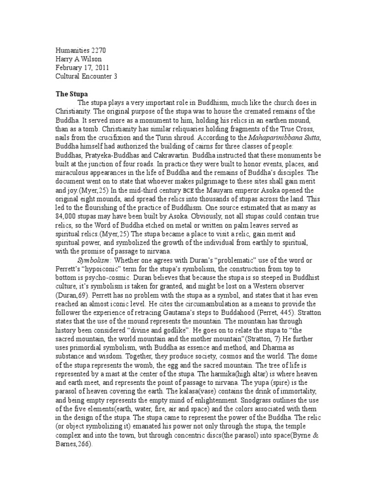 Cultural Encounter 3a... The Stupa | PDF | Relic | Indian Religions