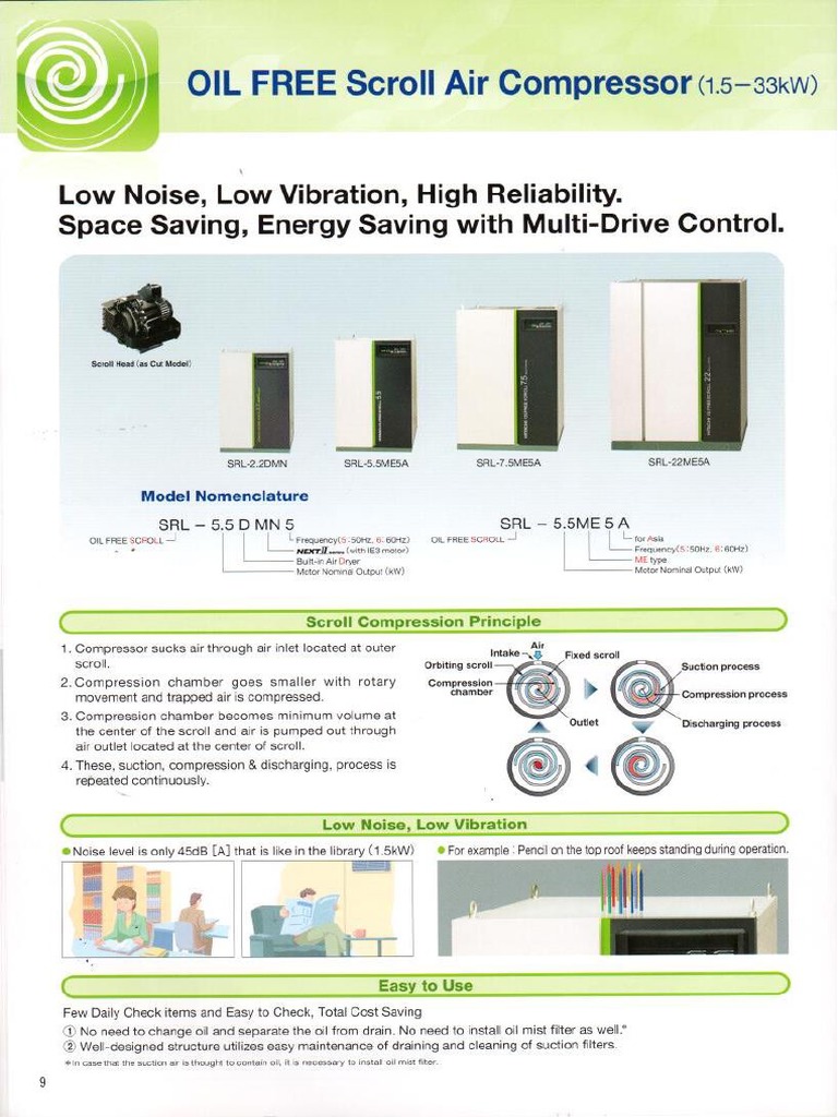 Hitachi Scroll Compressor | PDF