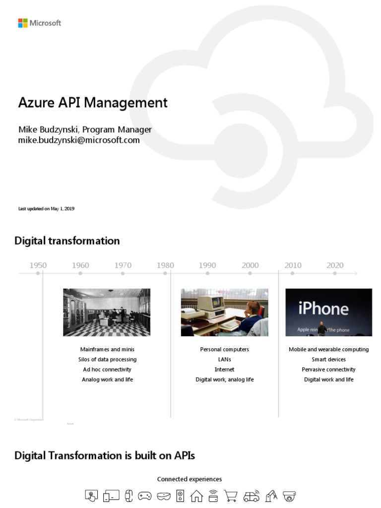 Azure API Management: Mike Budzynski, Program Manager | PDF | Microsoft ...