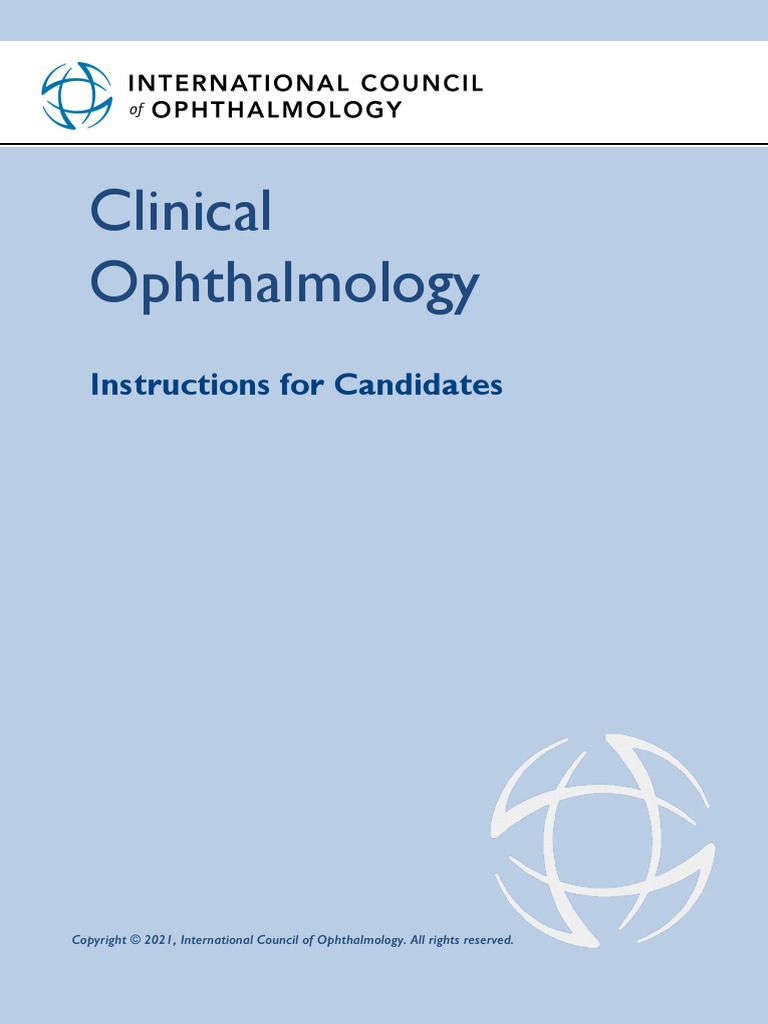 Clinical Ophthalmology: Instructions For Candidates | Download Free PDF ...