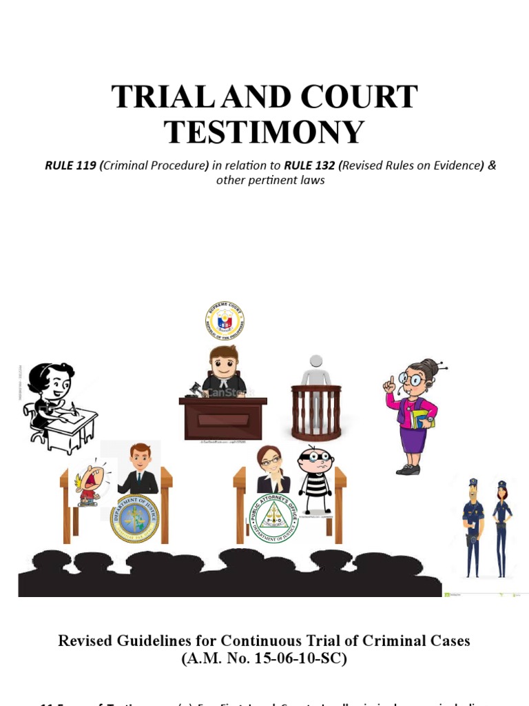 Trial and Court Testimony | Download Free PDF | Witness | Trials