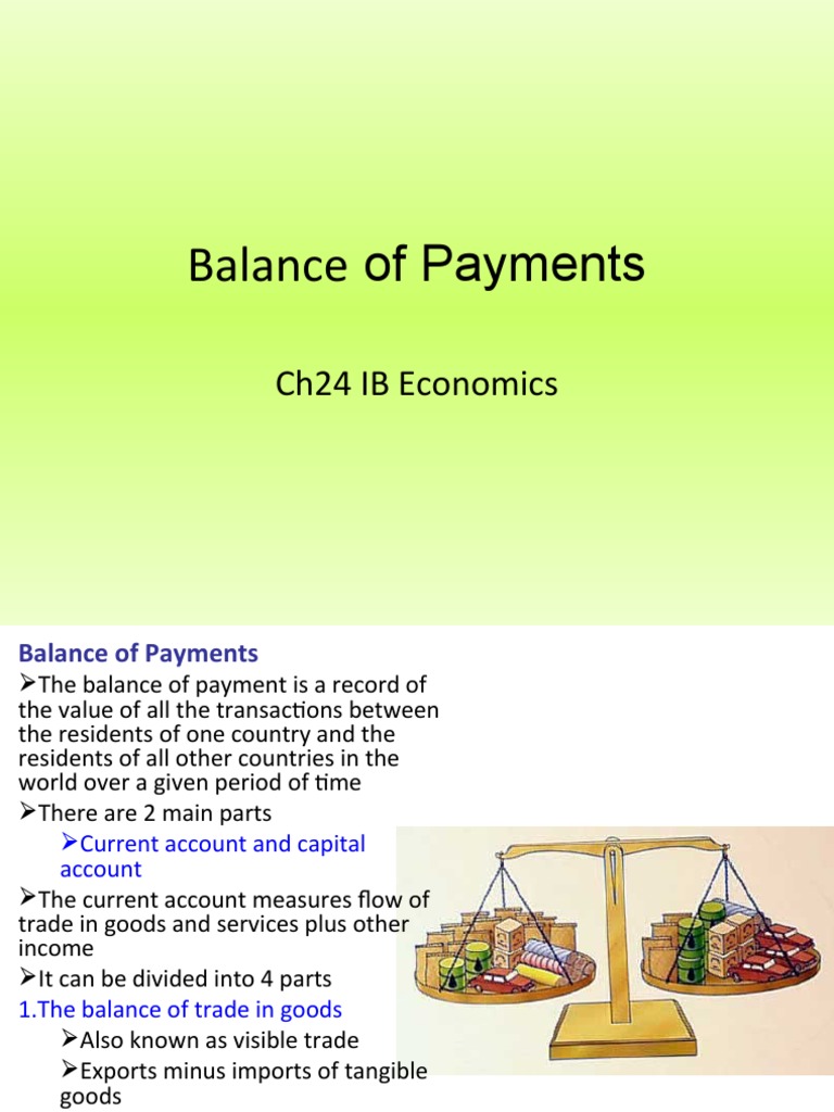 Bop Ib | PDF | Balance Of Payments | Capital Account