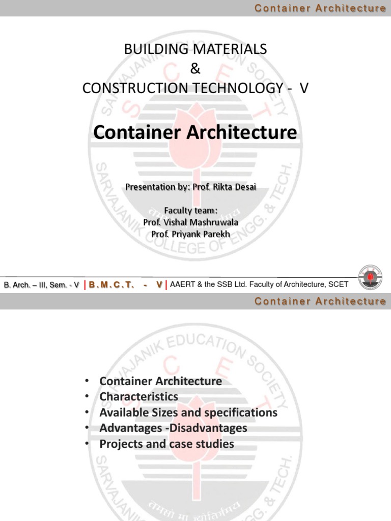 BMCT V - Container Architecture | PDF
