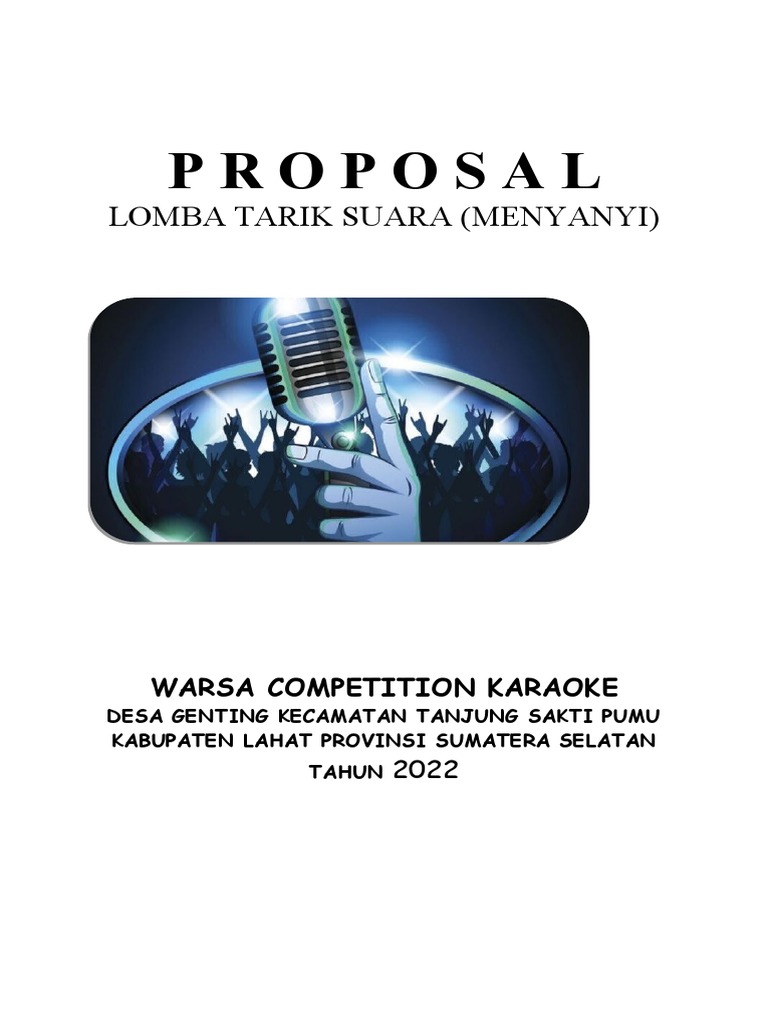 Contoh Proposal Kegiatan Lomba | PDF