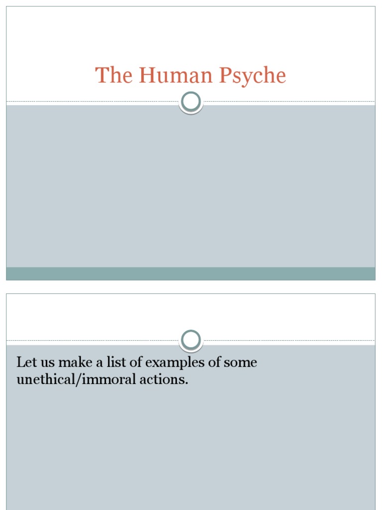 The Human Psyche | PDF | Unconscious Mind | Id