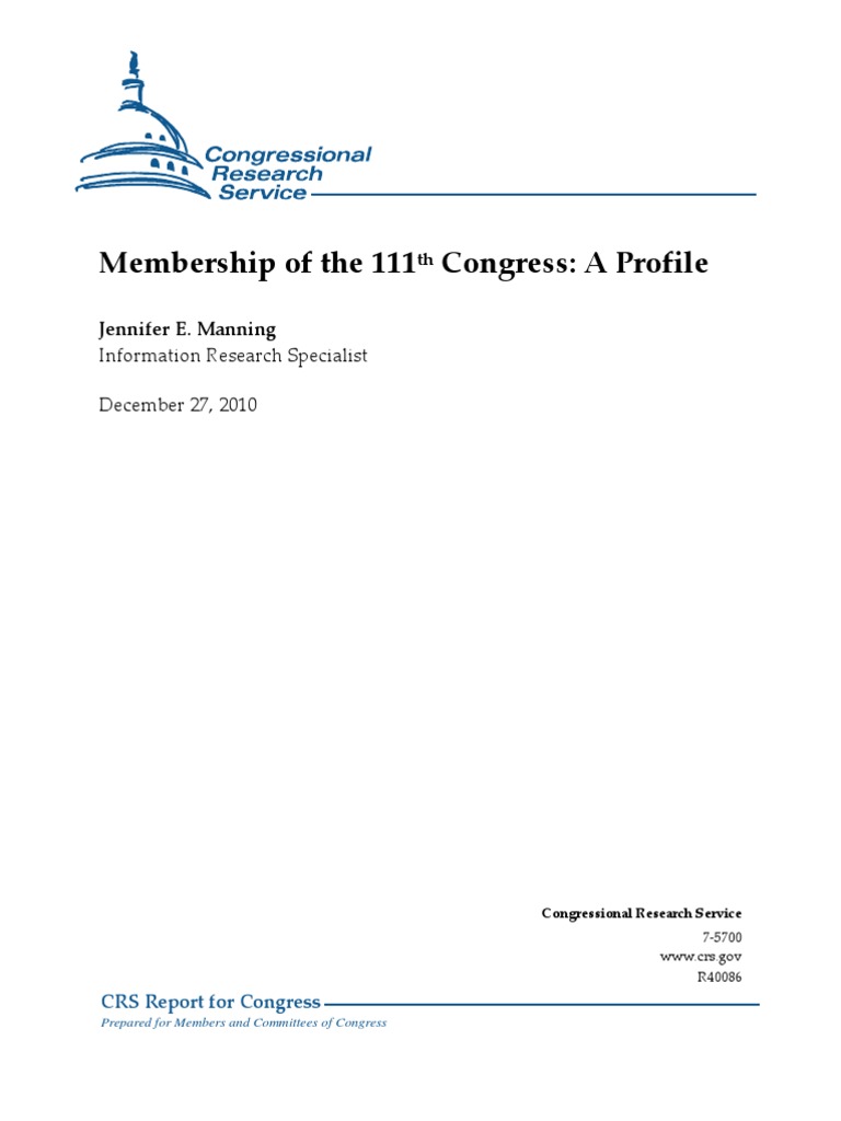 Membership of The 111th Congress | PDF | United States House Of ...
