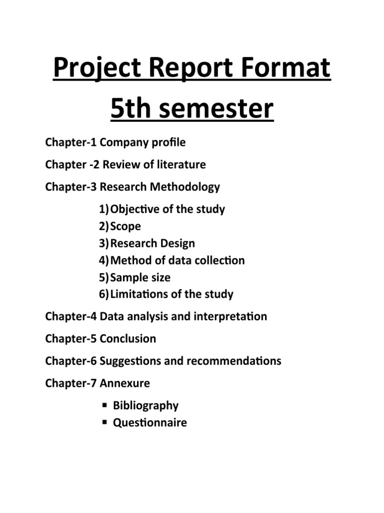 5th Semester Format of Report | PDF | Career & Growth
