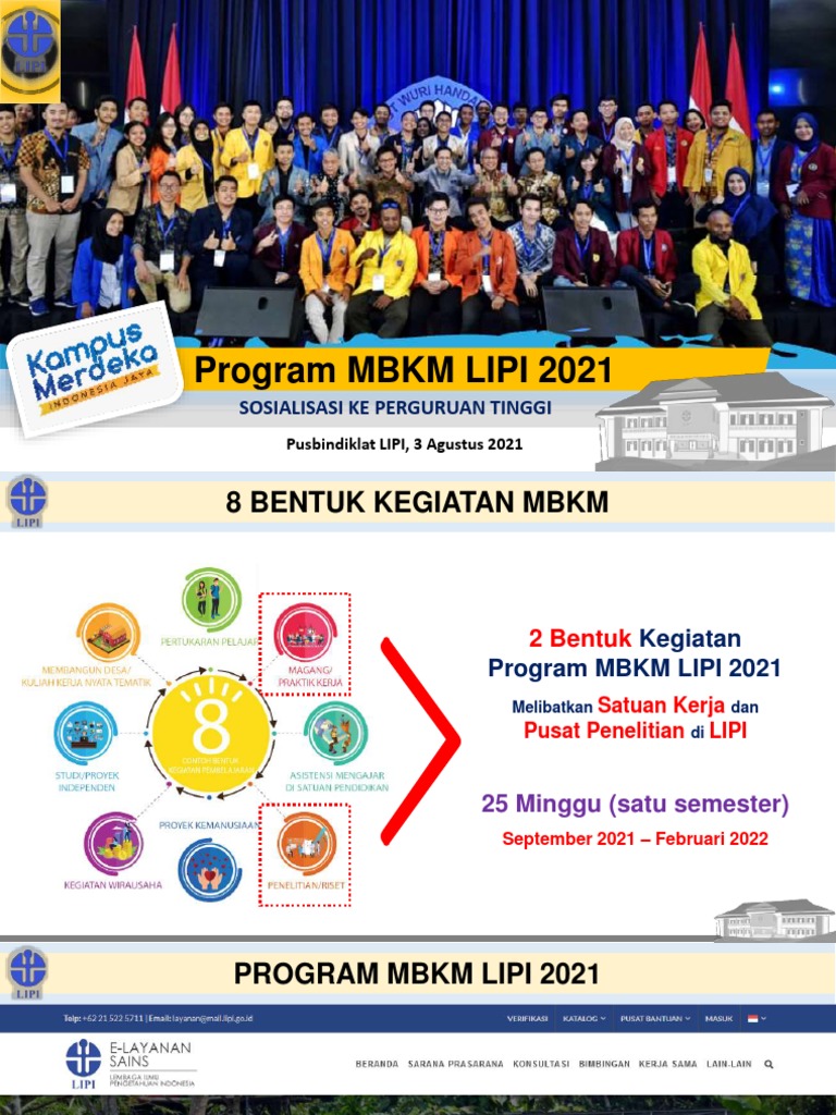 Sosialisasi Program MBKM LIPI | PDF