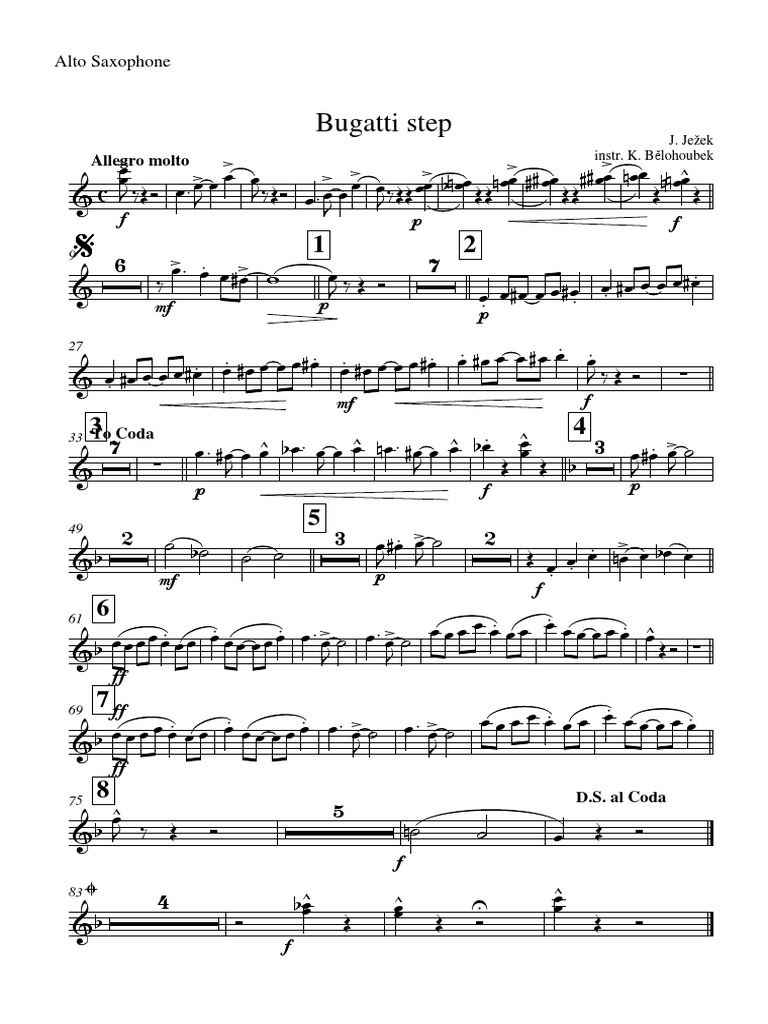 Bugatti Step Alto Saxophone | PDF