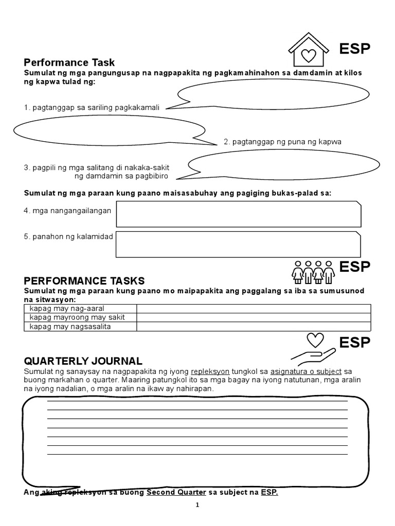 Second Quarter Grade4fl Performance Task | PDF