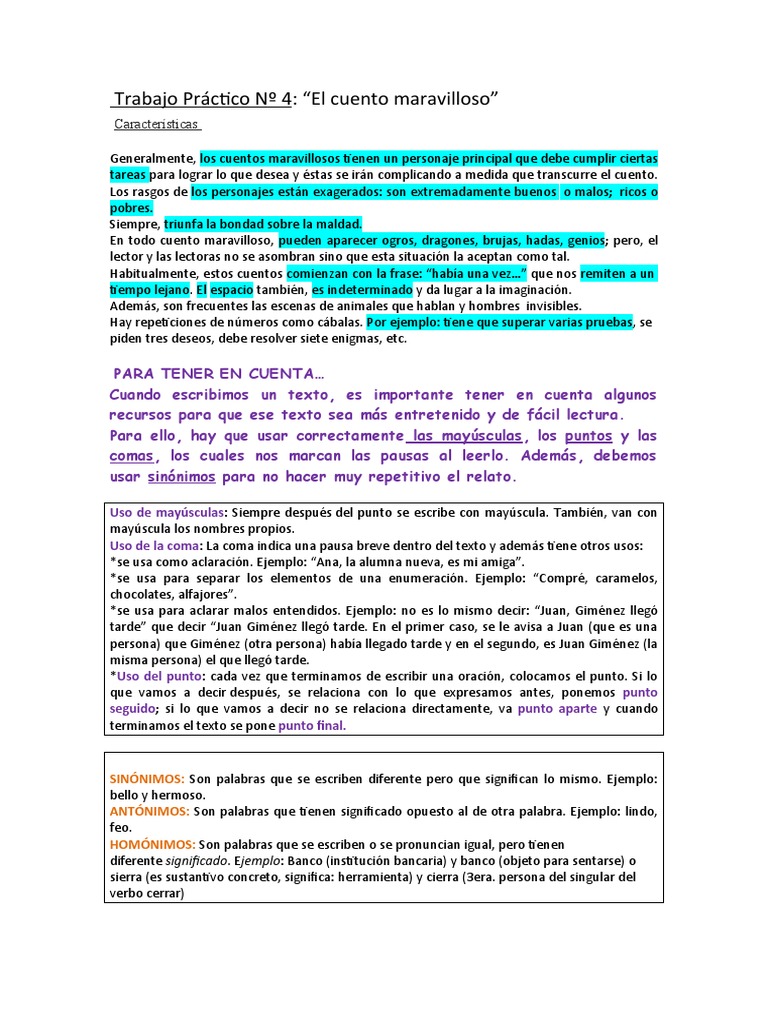 TP #4 Cuento Maravilloso | PDF | Vacas TP #4 Cuento Maravilloso | PDF | Vacas