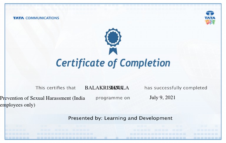 Completion Certificate | PDF