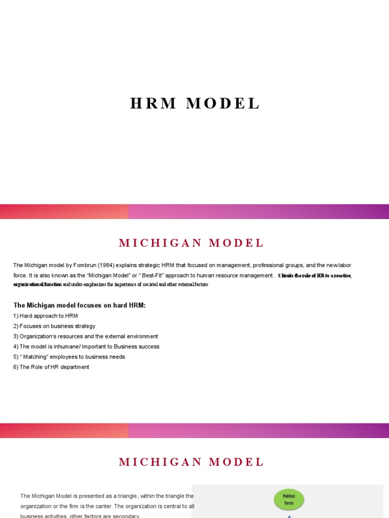 HRM Model | PDF | Human Resource Management | Turnover (Employment)