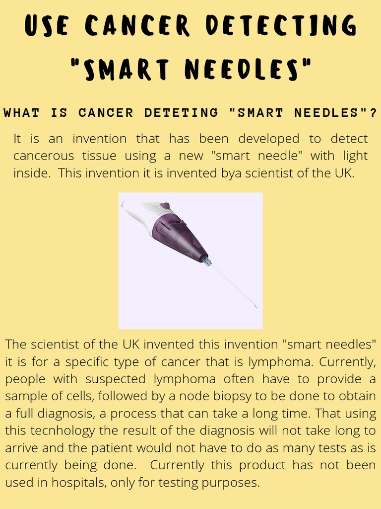 CANCER DETECTING - Smart Needles | PDF