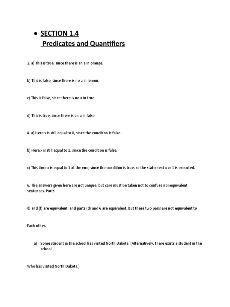Exercise 1.4 Discrete | PDF | Logic | Metalogic