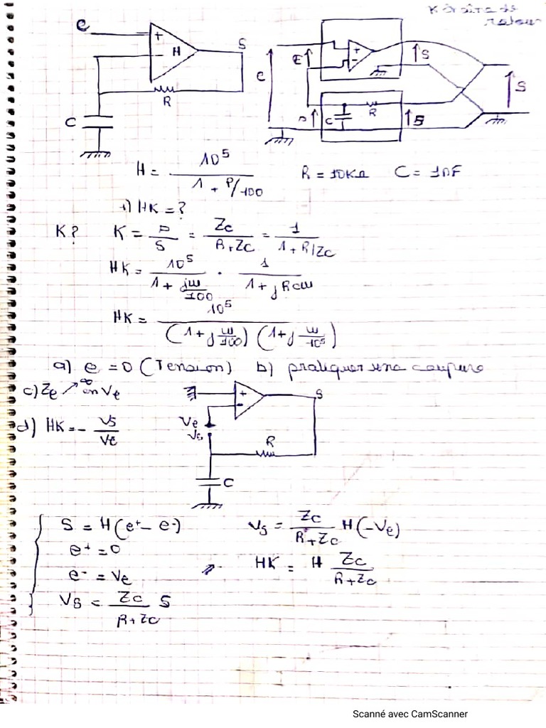 Correction TD 3 Analogique | PDF