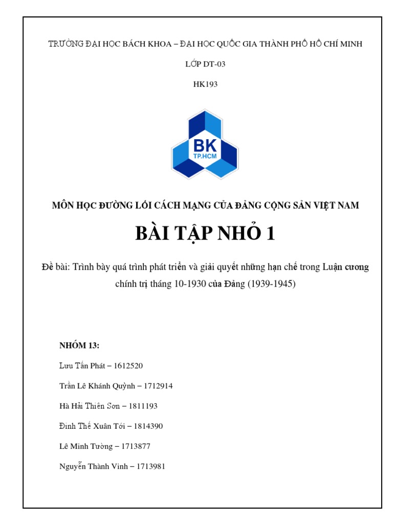 Btn1 Thuyết Minh | PDF