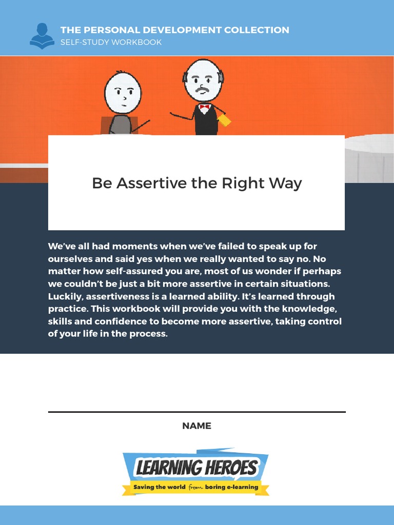 Be Assertive The Right Way Workbook | PDF | Aggression | Cognition