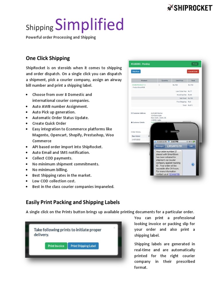 Shiprocket Proposal Final | PDF | Cargo | Economies