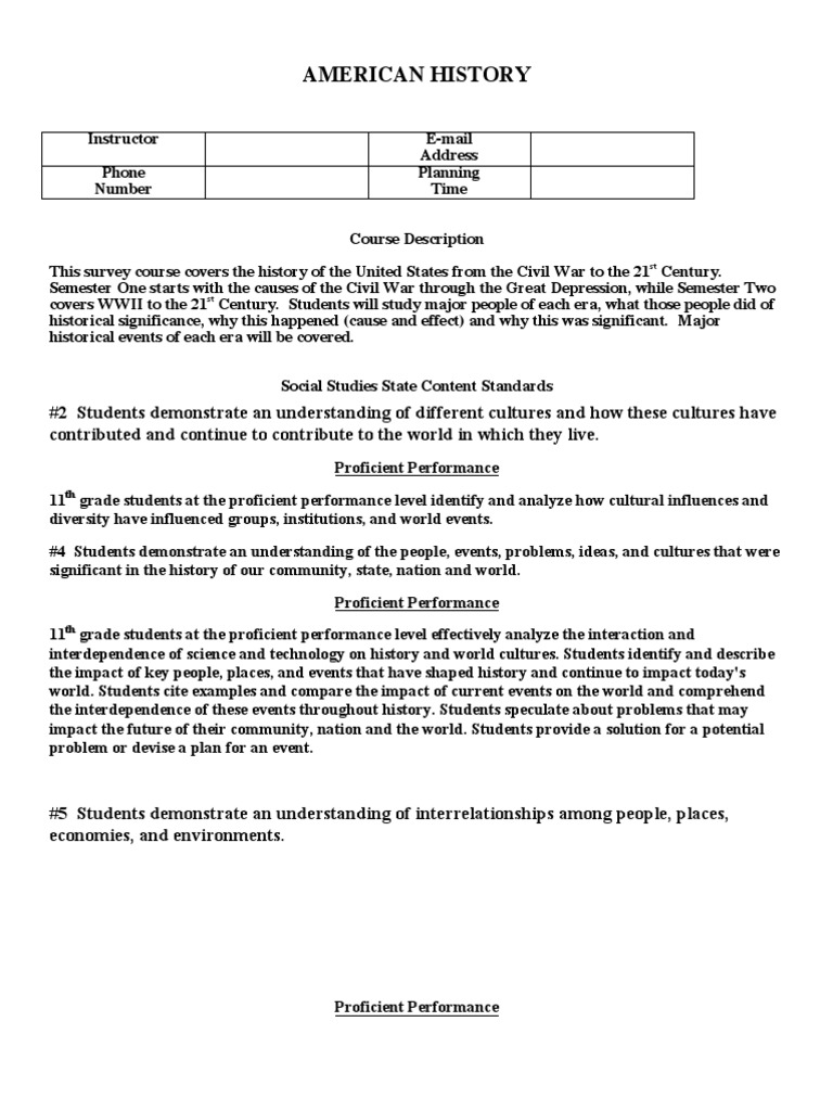 American History | PDF | Educational Assessment | Cognitive Science