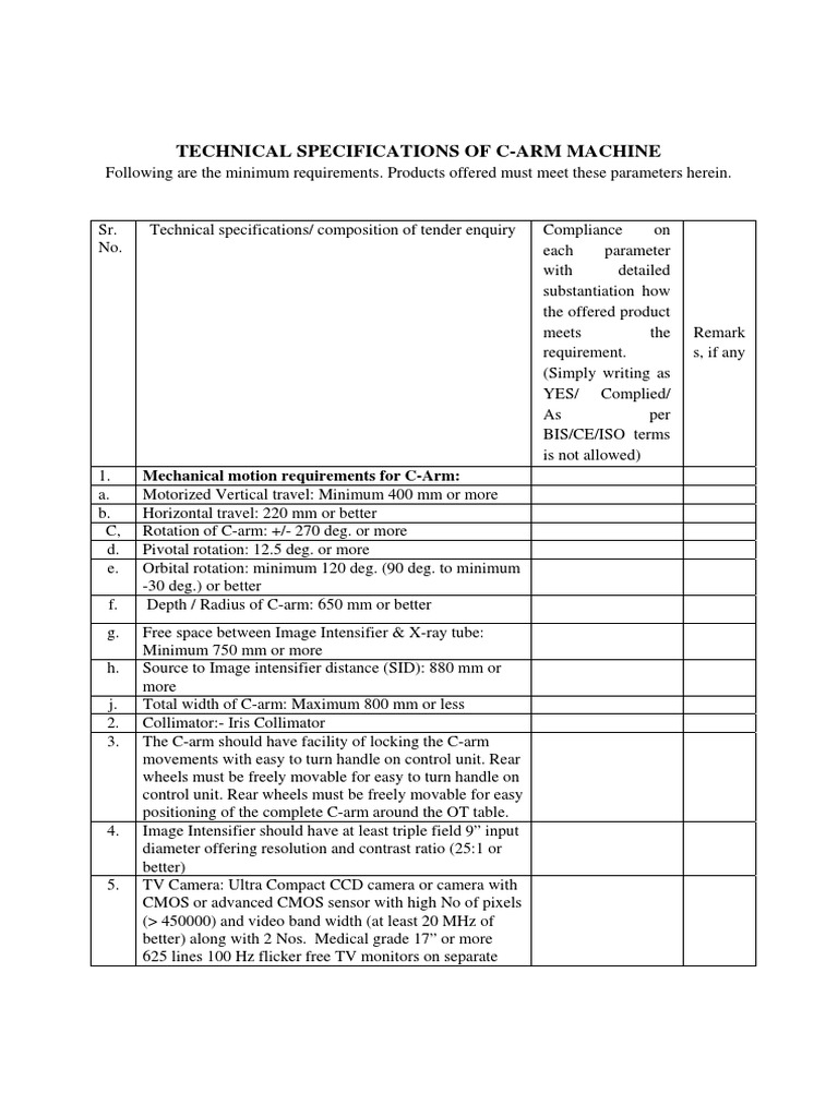 51 C Arm Machine | PDF | Radiography | Optical Resolution