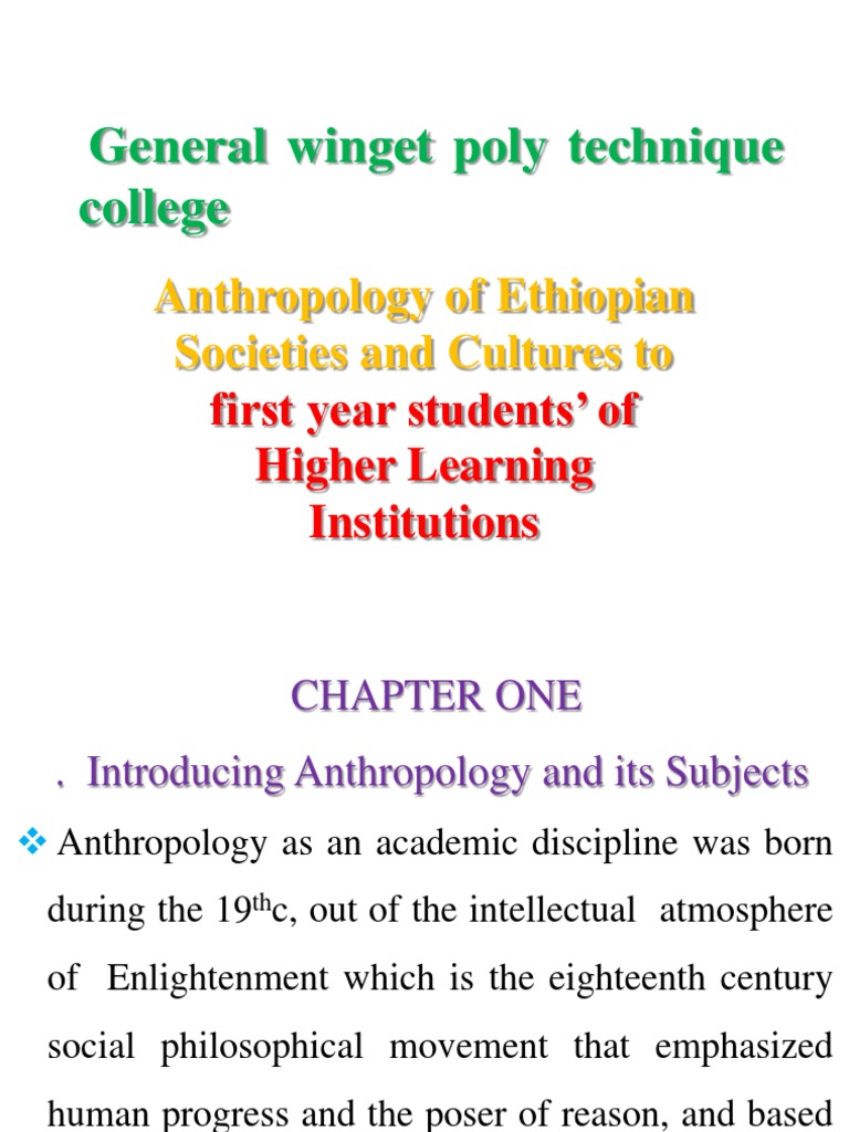 General Winget Poly Technique College 1 | PDF | Anthropology | Kinship