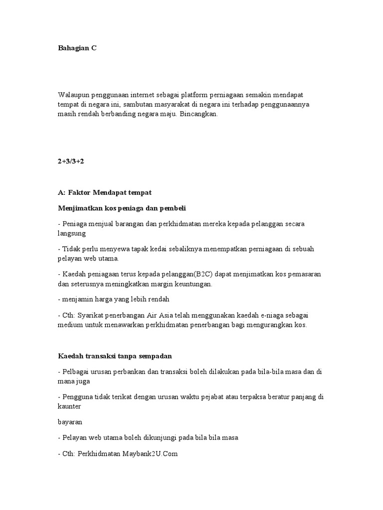 Pengajian Am Esei Sem 1 | PDF