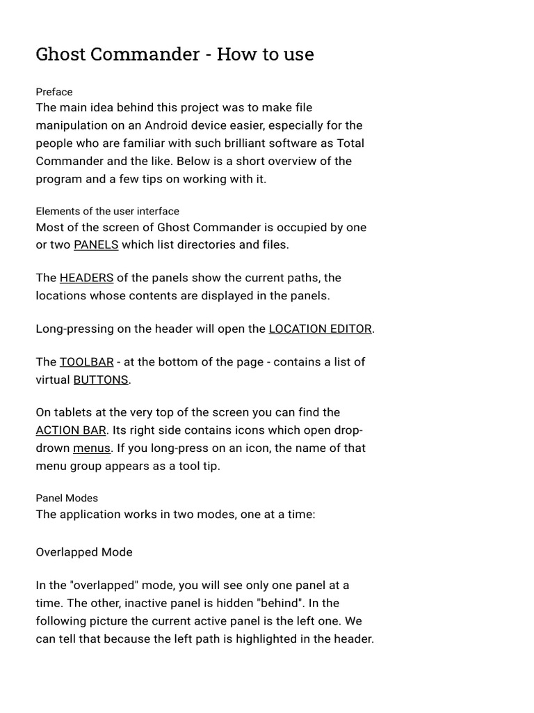 Ghost Commander - How To Use | PDF | File Transfer Protocol | Computer File