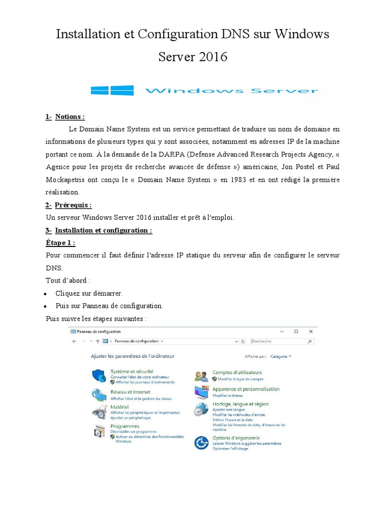 Cours Installation Et Configuration DNS | PDF | Système de noms de ...