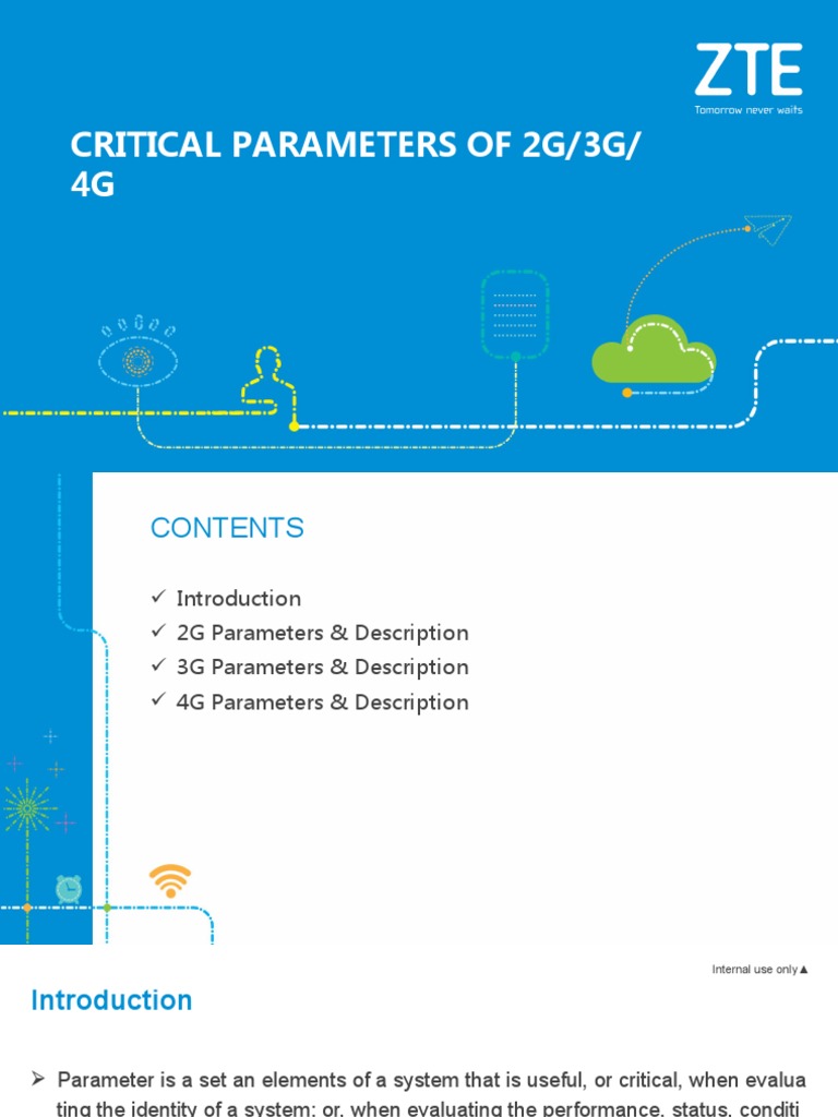Critical Parameters of 2G 3G 4G | PDF | Computer Networking | Wireless