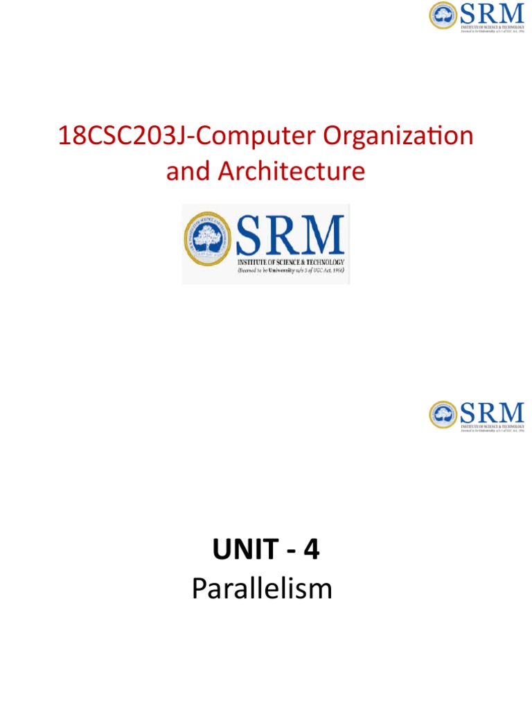 COA - Unit 4 | PDF | Parallel Computing | Multi Core Processor