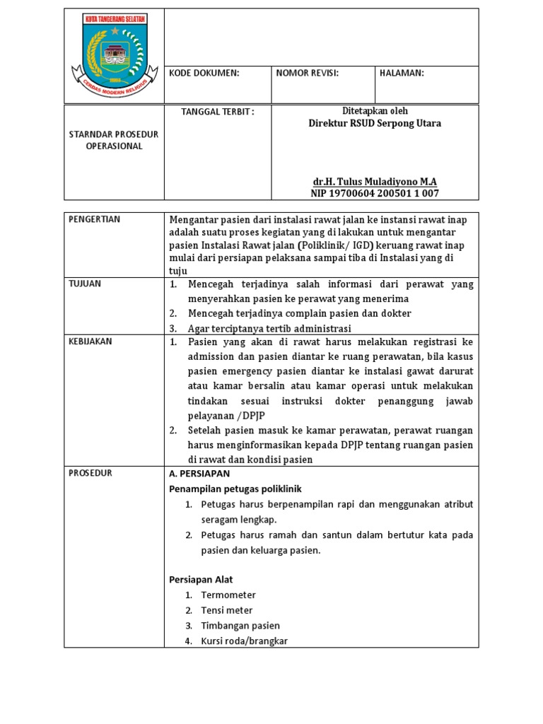 Alur Pelayanan Ranap | PDF