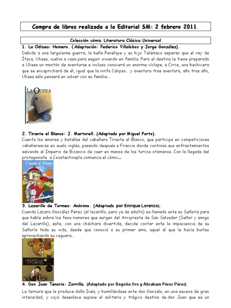 Compra Libros SM | PDF | Odiseo | Piratería