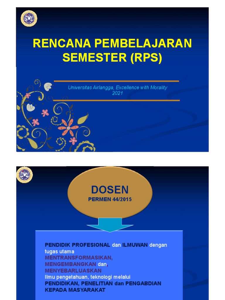 03 Hari 12 PENYUSUNAN RENCANA PEMBELAJARAN SEMESTER (RPS) | PDF