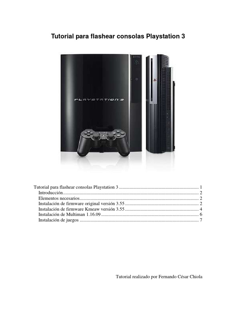 Tutorial - Flashear PS3 | PDF | Playstation 3 | Memoria USB