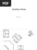Understanding Auxiliary Views in Engineering | PDF | Angle | Curve