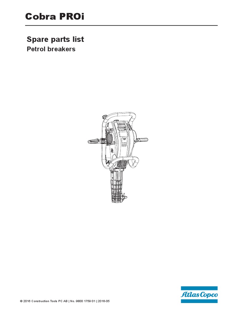 Cobra Proi: Spare Parts List | PDF | Piston | Engines