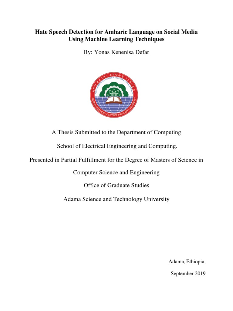 Yonas Kenenisa Defar | PDF | Hatred | Popular Culture & Media Studies