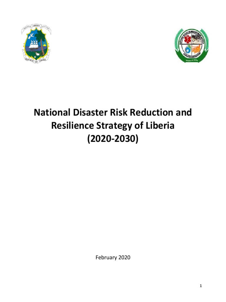 LBR DRR National Strategy Final 20200228 | PDF | Disaster Risk ...