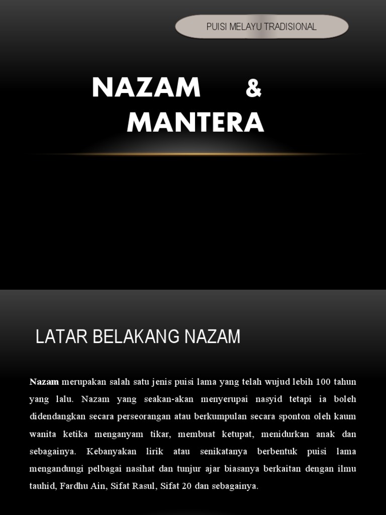 Nazam Dan Mantera | PDF