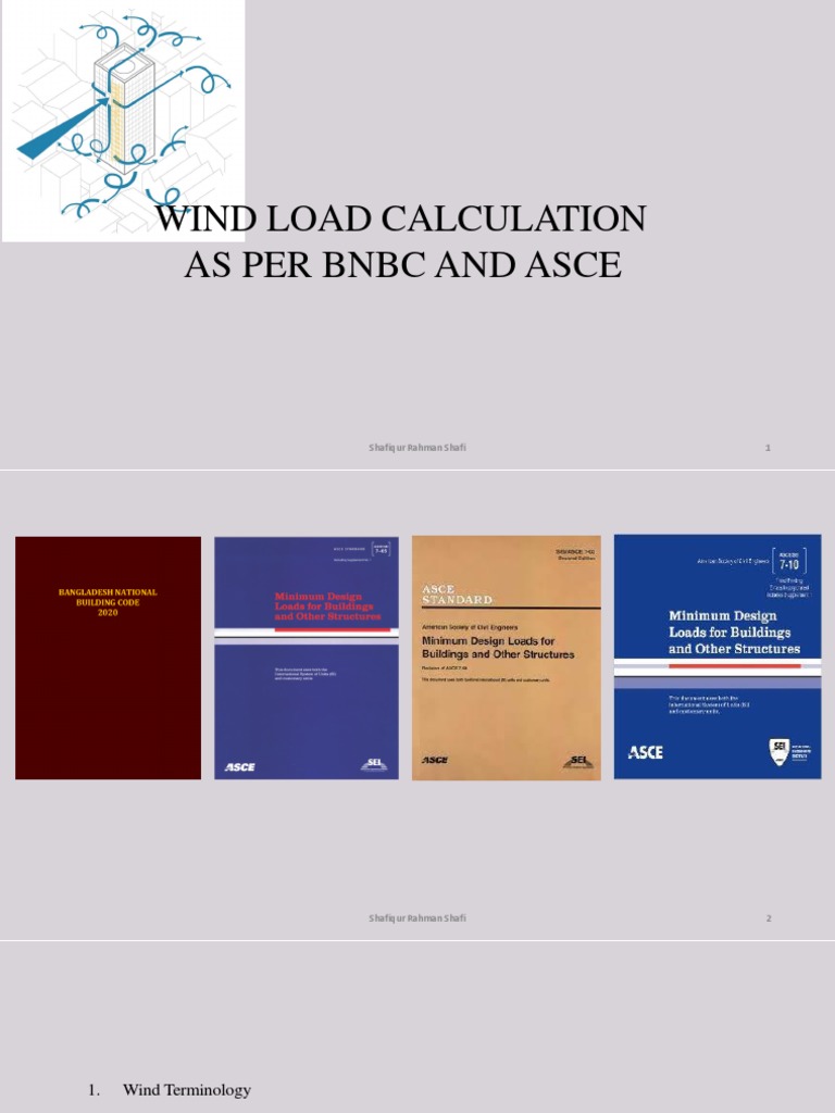 Wind Load Calculation As Per BNBC and Asce: Shafiqur Rahman Shafi 1 ...