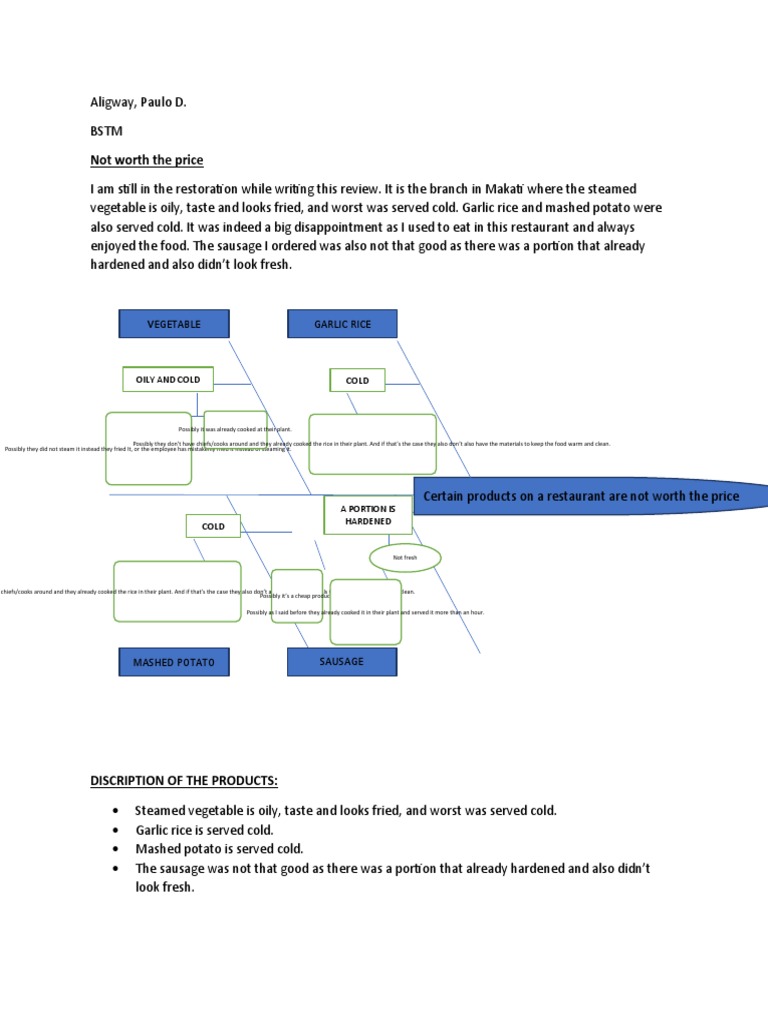 Aligway - 07TASKPERFORMANCE 1 | PDF | Foods | Foodborne Illness