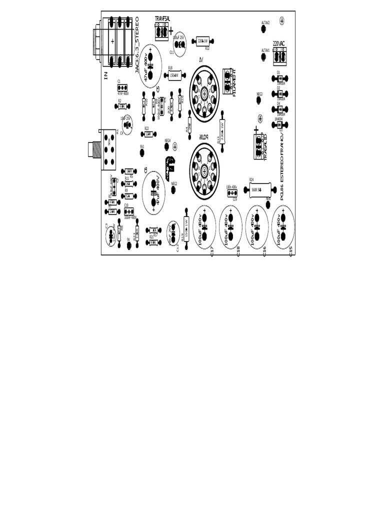 pcl86 Stereo Amp Cara de Componentes | PDF