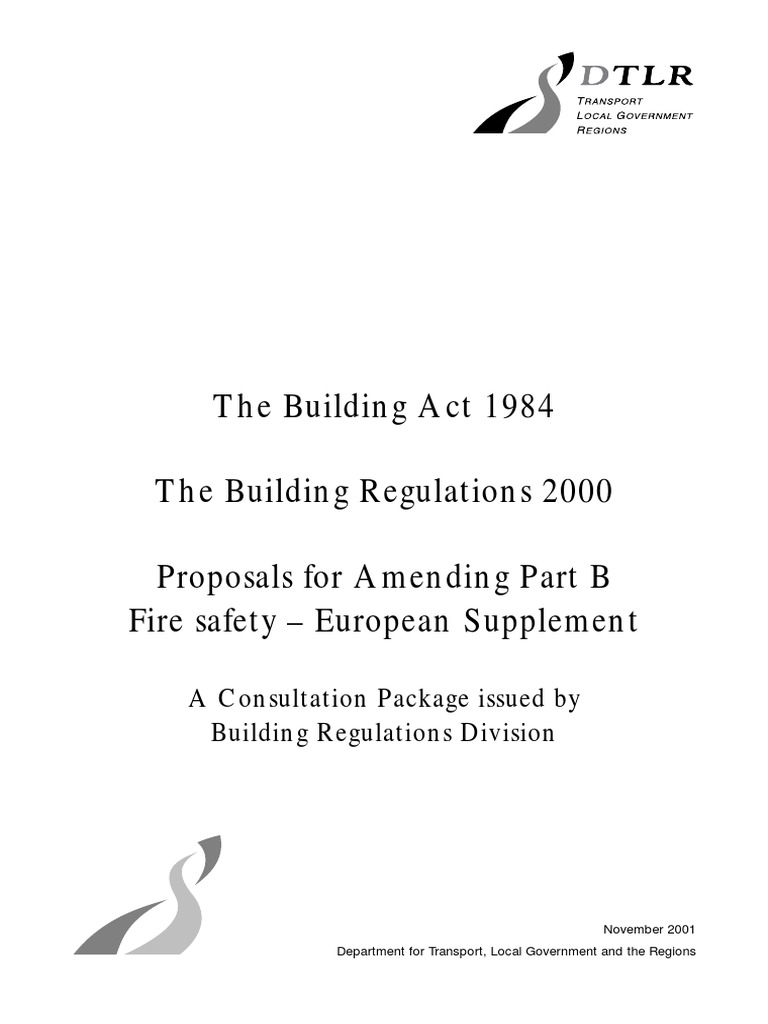 Building Act 1984-Building Regulations 2000 | PDF | European Union